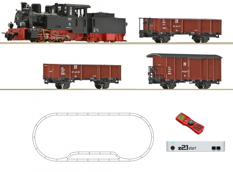 Set de start tren cale ferata ingusta, Roco, scara H0e (1:87)